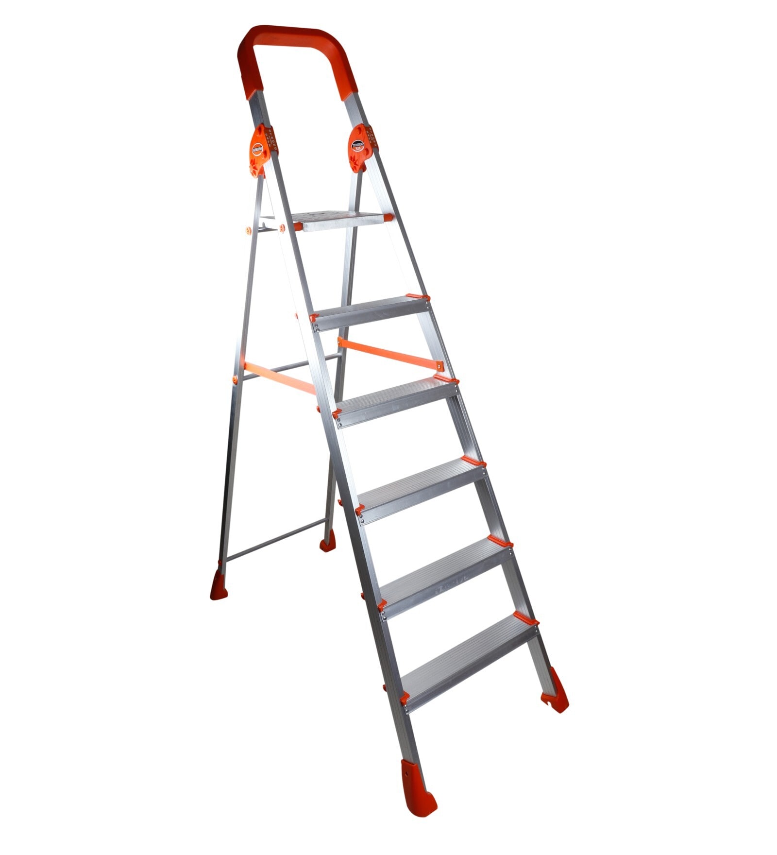 Buy Plus 6 Step Silver Alluminium Folding Ladder at 49% OFF by Branco ...