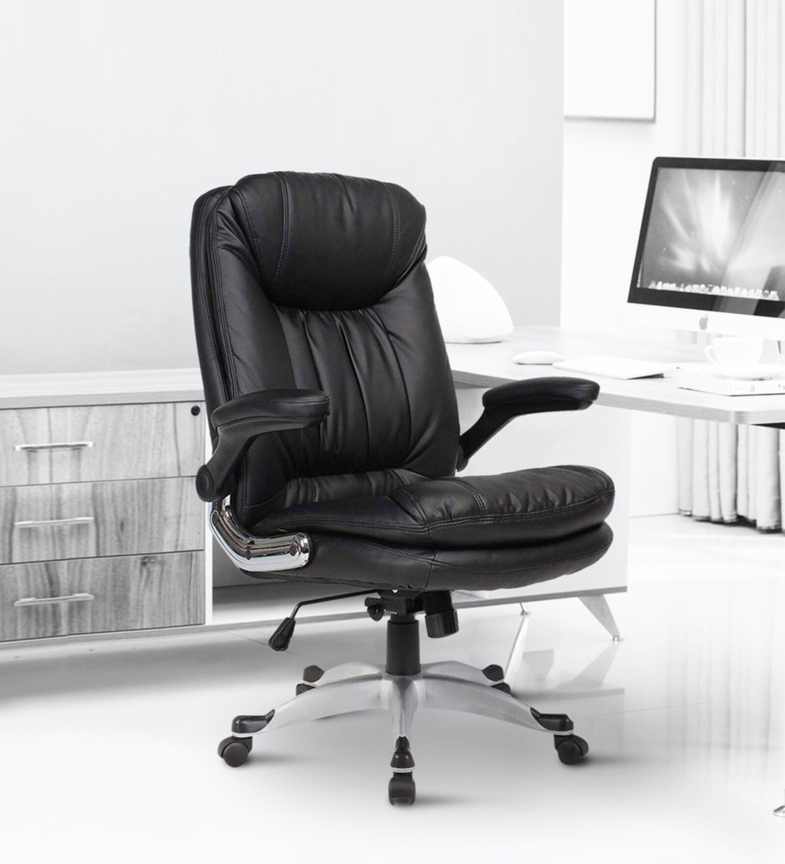 Buy Plush Executive Chair in Black Colour at 39% OFF by Workspace by ...