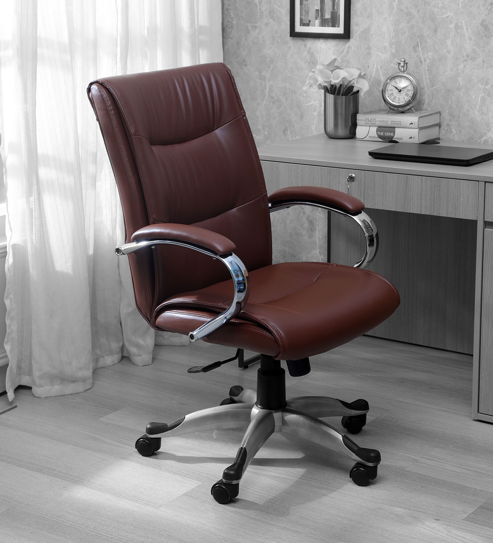 Buy Plush Executive Chair in Brown Colour at 51% OFF by Workspace by ...