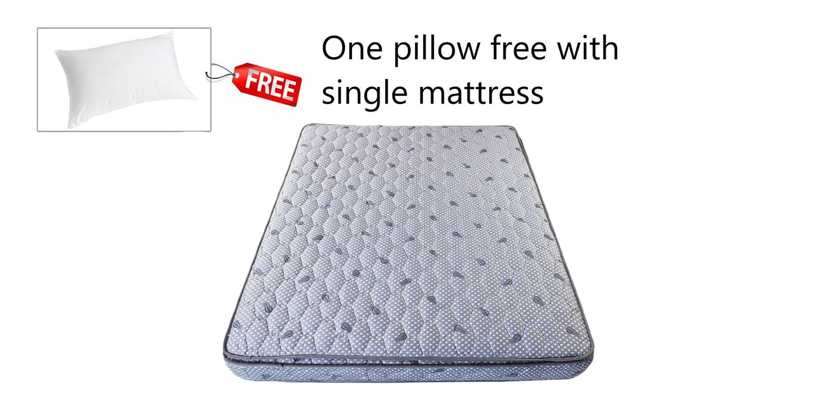 Buy Plush Single 8 Inch Premium Rebonded Foam Reversible Mattress with ...