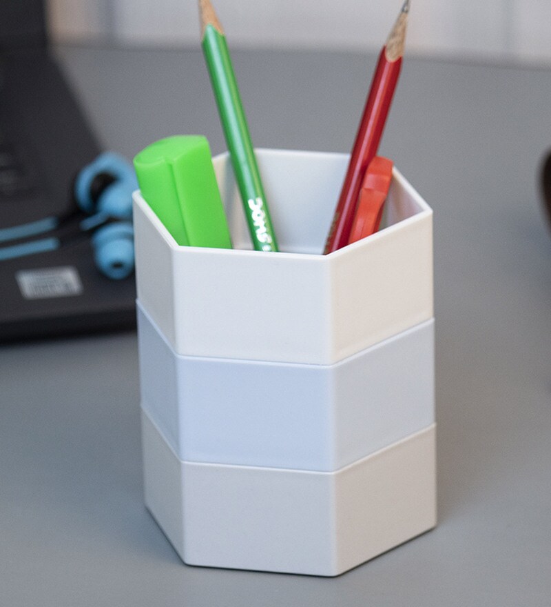 Buy Plastic Contemporary Pen Holder By Market 99 Online - Pen Stands ...