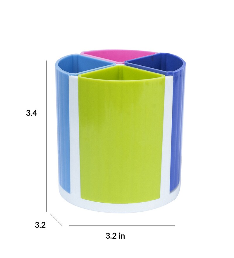 Buy Plastic Pen Holder With 4 Compartments By Market 99 Online - Pen ...
