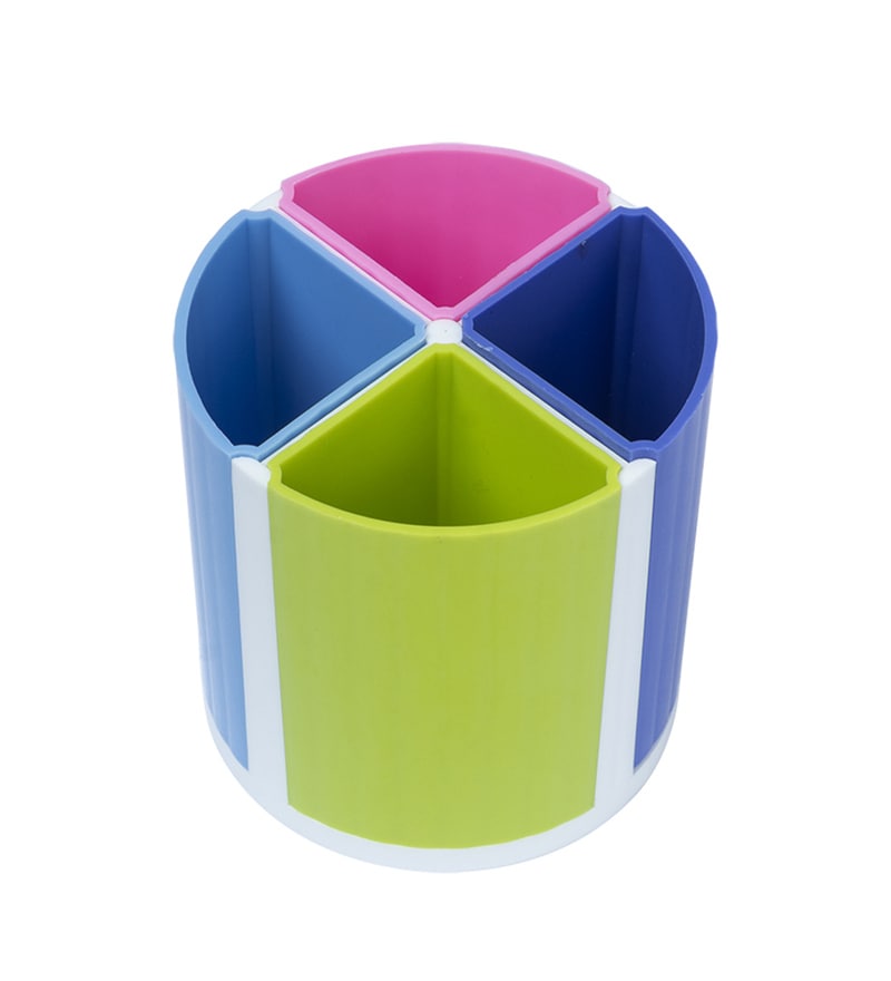 Buy Plastic Pen Holder With 4 Compartments By Market 99 Online - Pen ...