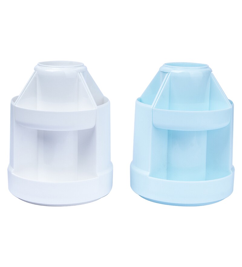 Buy Plastic Round Pen Holder With 5 Compartments By Market 99 Online ...