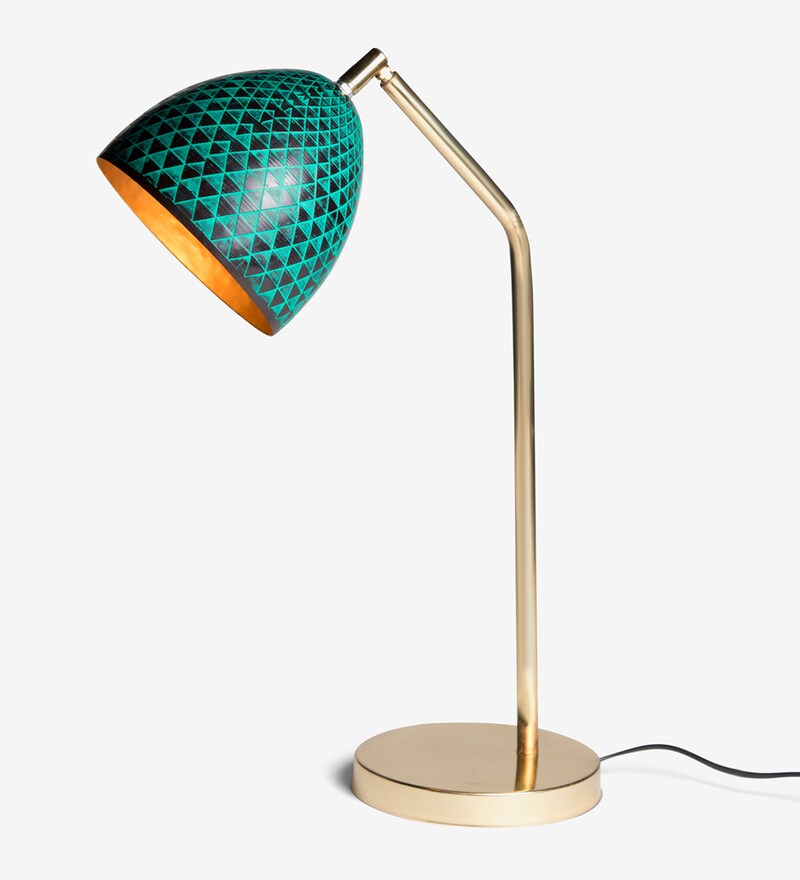 Buy Plato Green Iron Shade Study Lamp with Black Base by Orange Tree ...