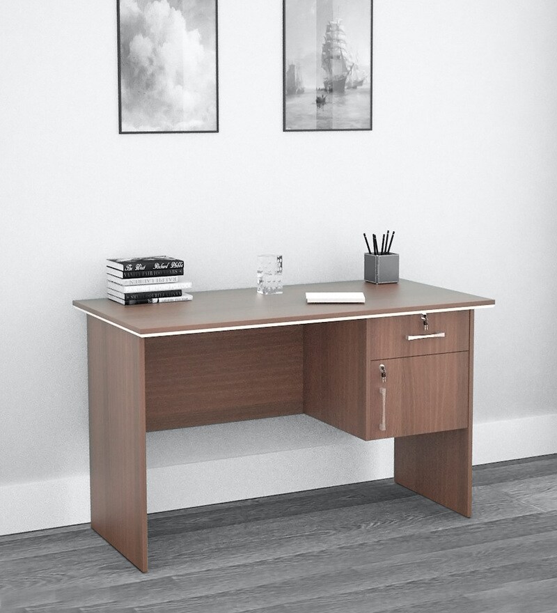 Buy Plutus Breeza Work Station in Acacia Finish by Wood you Online ...