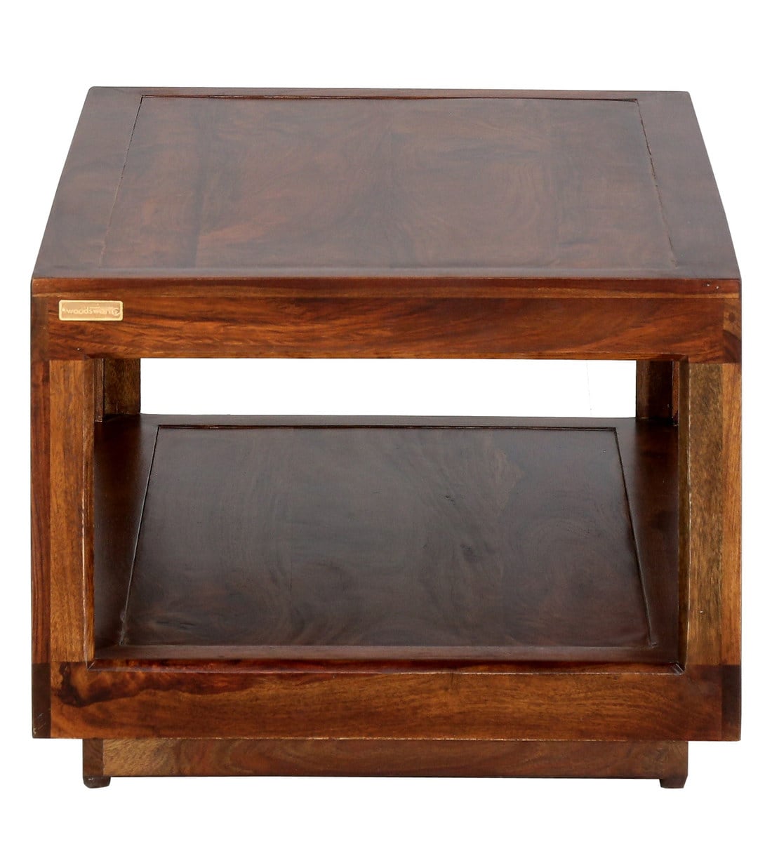 Buy Pole Sheesham Wood Coffee Table In Provincial Teak Finish By ...