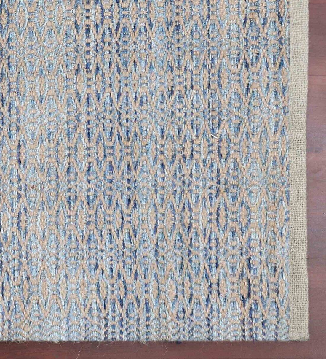 Buy Polo Blue Jute Rayon Zola 3x5 Feet Hand-Woven Carpet by Saraswati ...