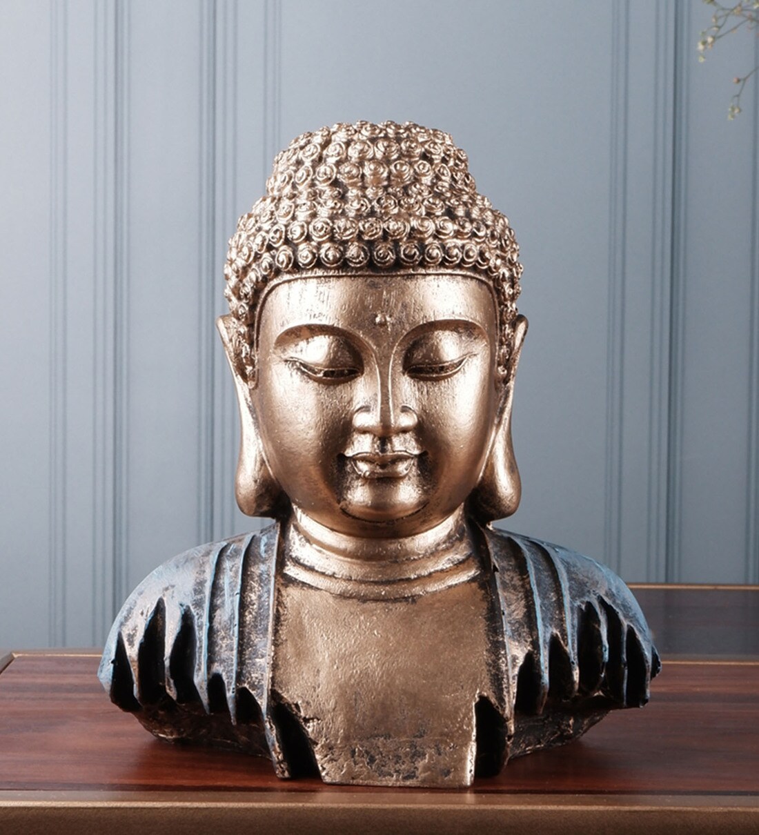 Buy Polyresin Premium Buddha For Meditation And Peace Figurine By White ...