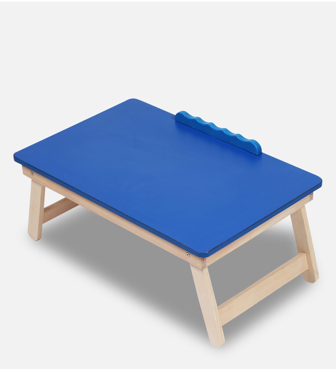 Buy Solid Wood Portable Table in Blue Finish Online - Portable Tables ...