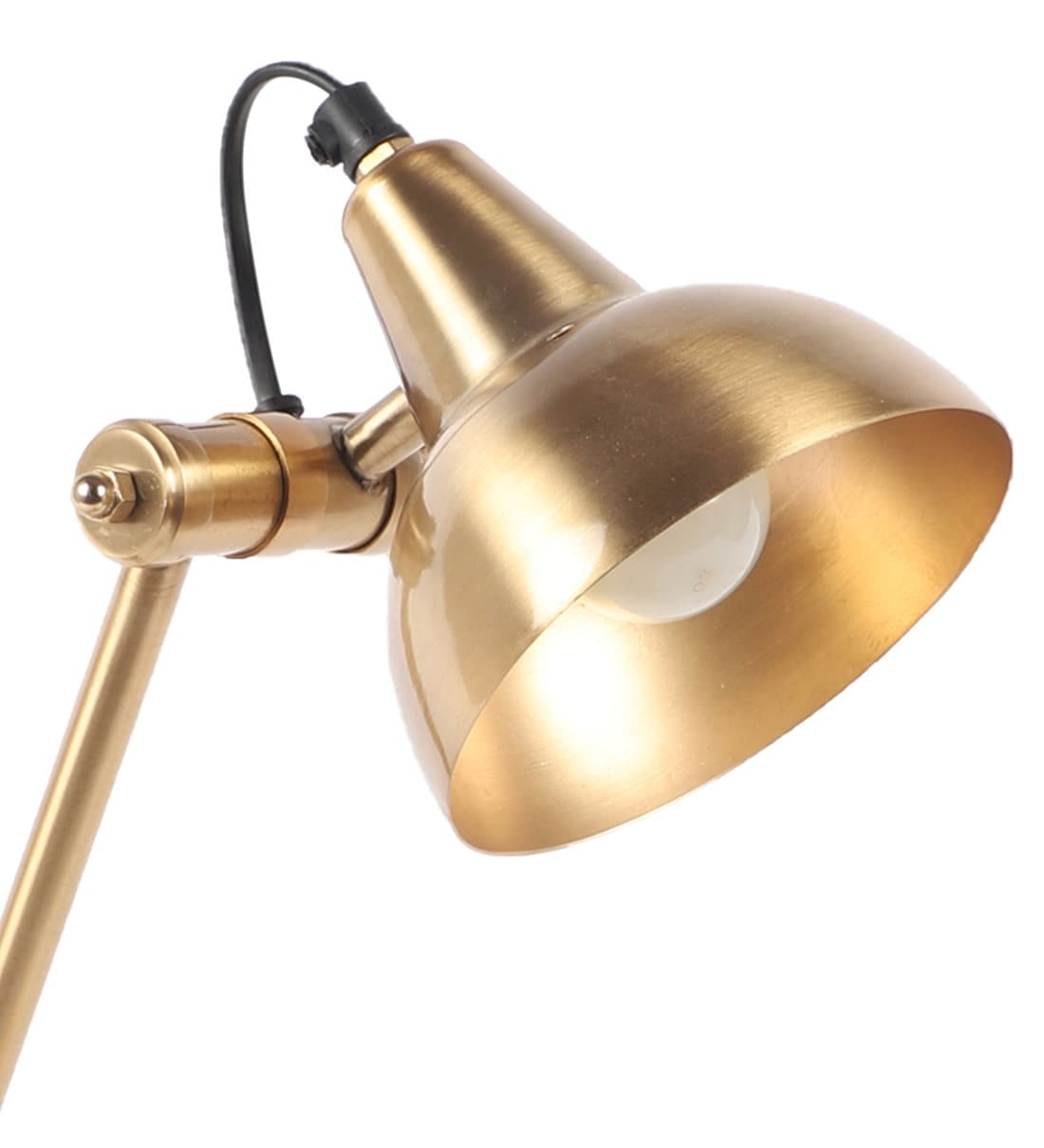 Buy Ciaro Gold Adjustable Study Lamp With Iron Base By Decor de Maison ...