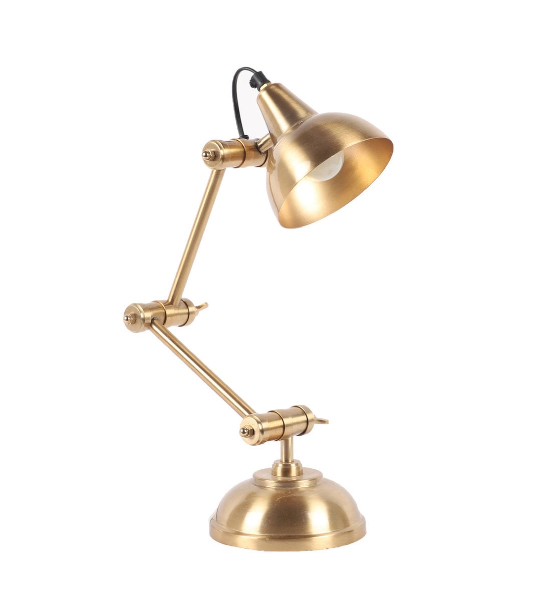 Buy Ciaro Gold Adjustable Study Lamp With Iron Base By Decor de Maison ...