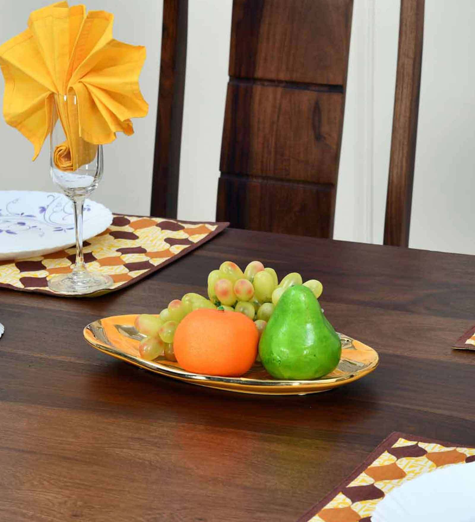 Buy Polka Oval Yellow Ceramic Appetizer Platter at 41% OFF by @home ...