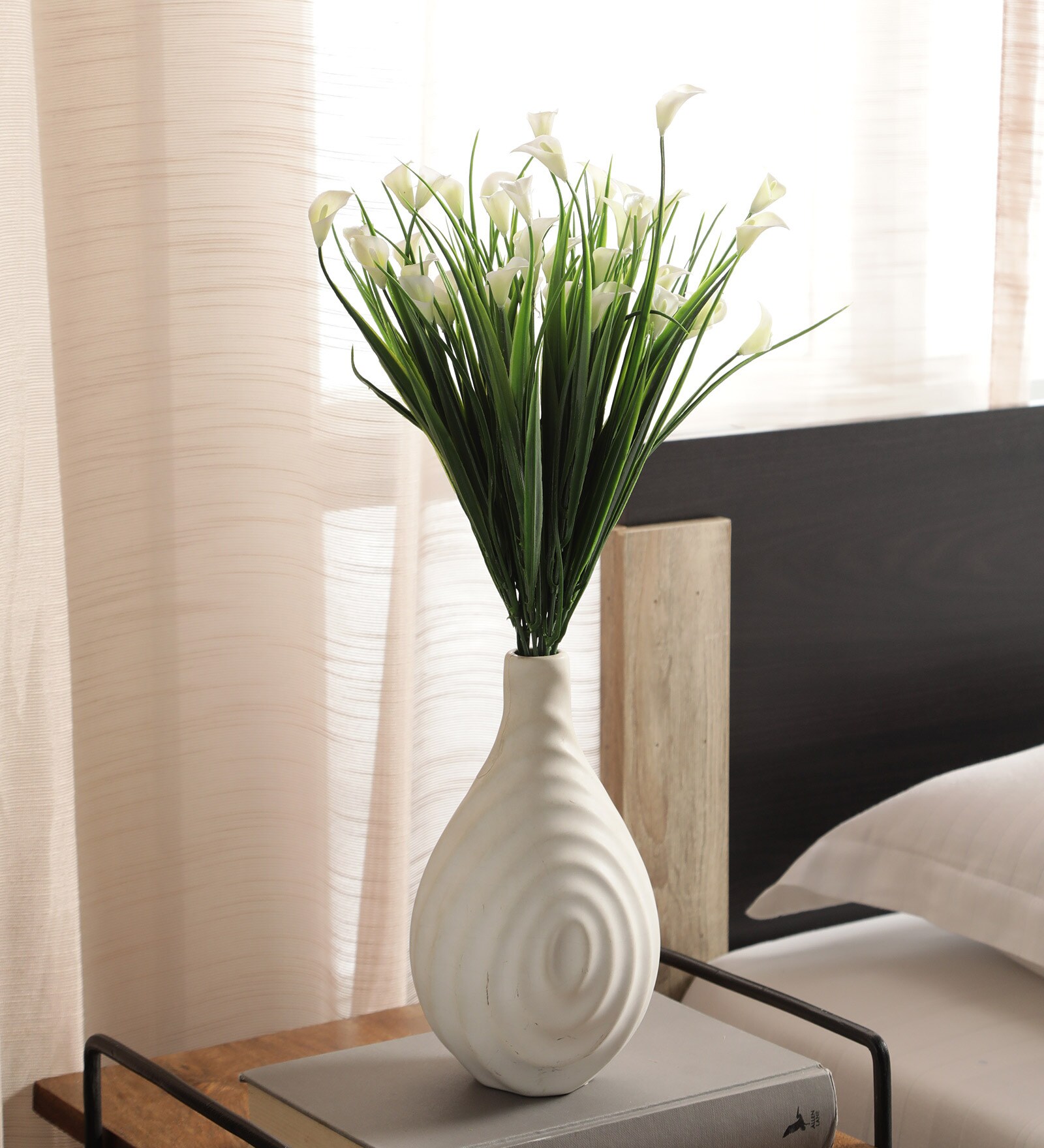 Buy White Polyester Calla Lilly Artificial Flowers at 41% OFF by ...