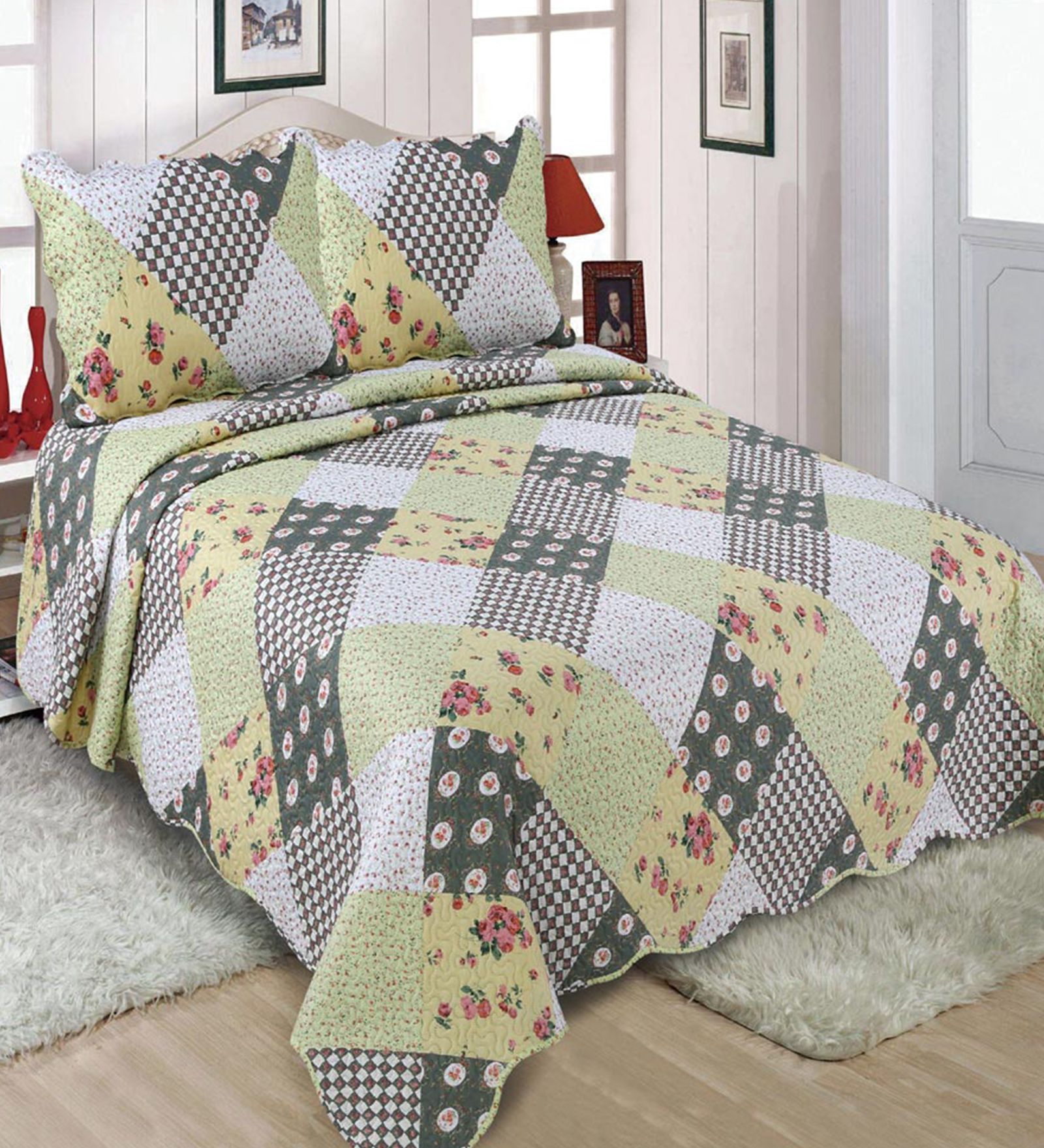 Buy Polyester 200 GSM AC Room Double Bed Quilt by Quilting Tree at 38% ...