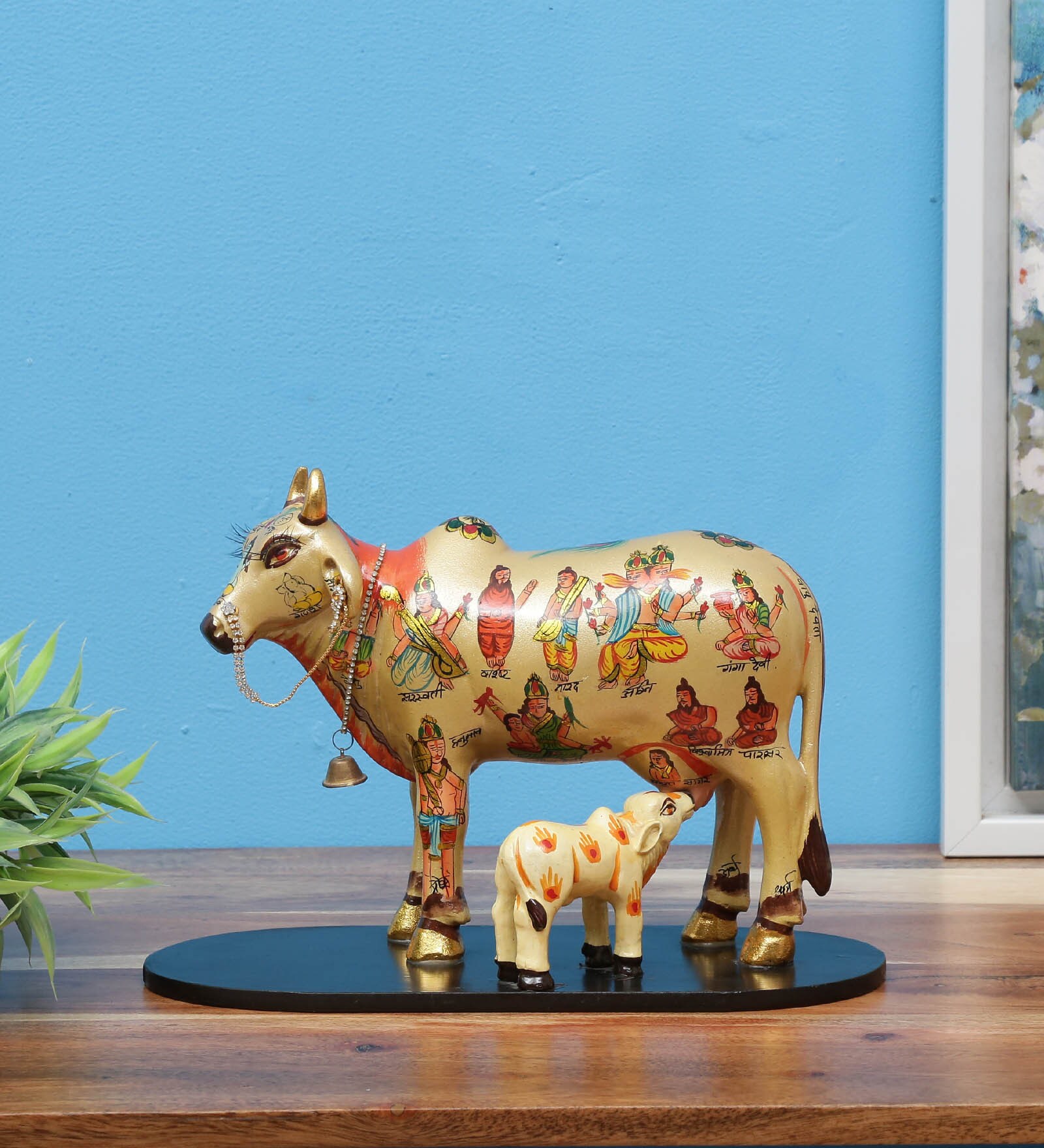Buy Polyresin Cow Figurines In Cream By Godeccor Online - Animal ...