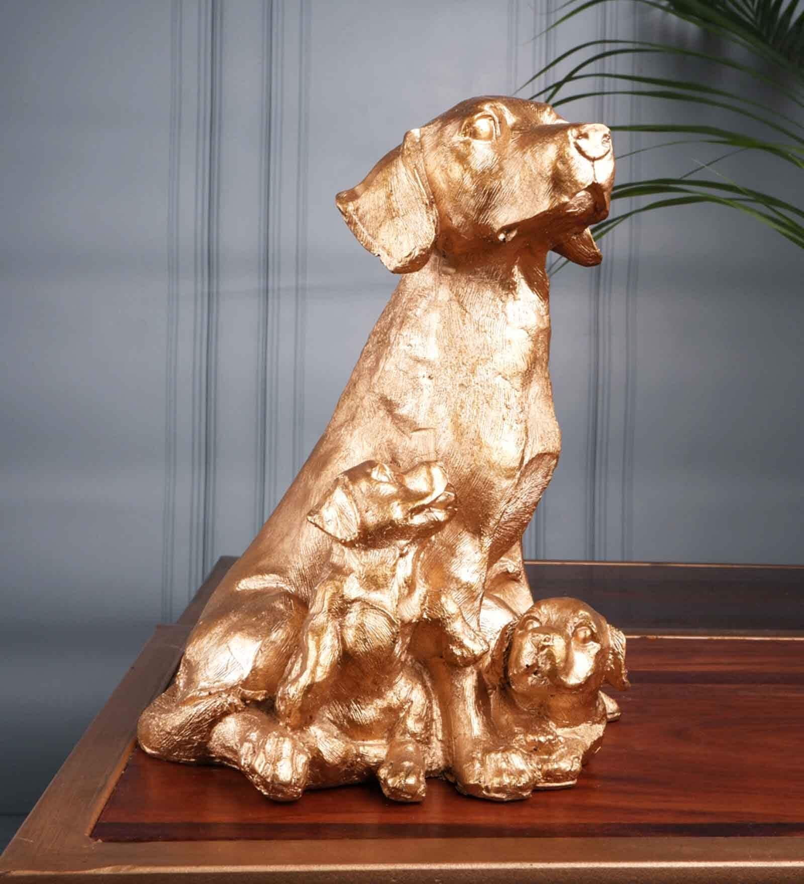 Buy Polyresin Brown Premium Dog Figurine at 40% OFF by The White Ink ...