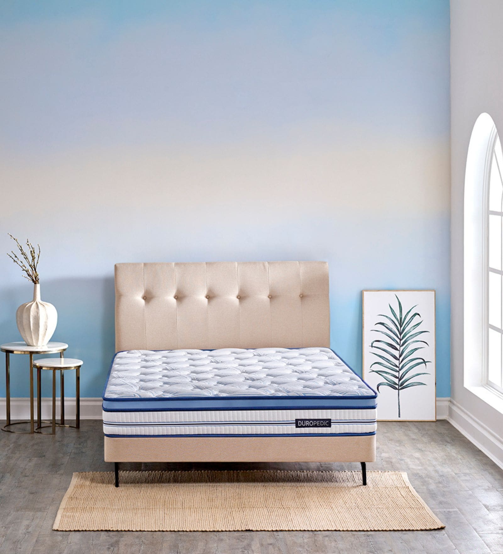 Buy Posture Perfect Orthopedic 8 Inch 3-Zone Pocket Spring & Memory ...