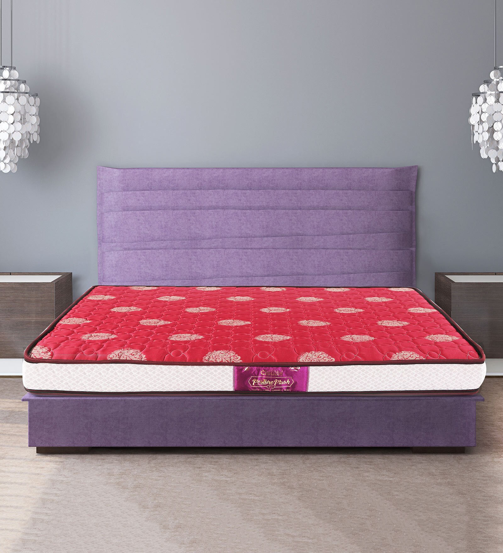 Buy Posture Plush Plush Comfort Premium Hd Pu Foam Queen Bed 81X66X4 ...