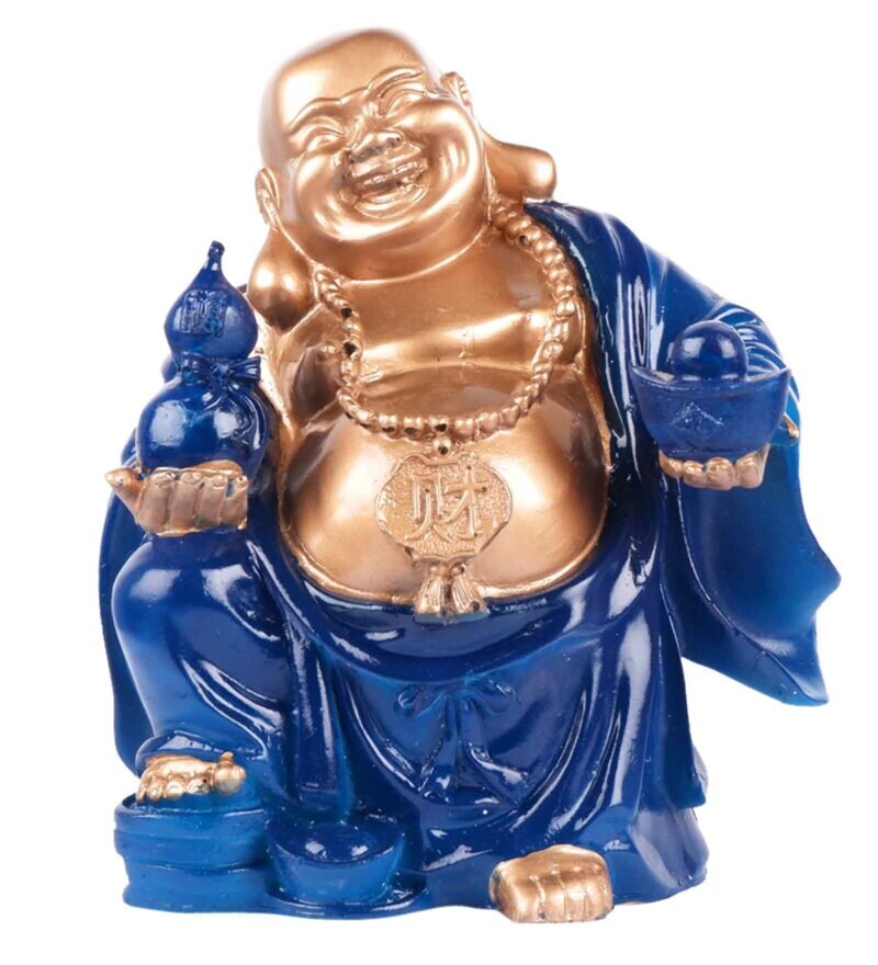 Buy Polyresin Premium Fengshui Laughing Buddha Figurine By White Ink Decor Online - Feng Shui ...