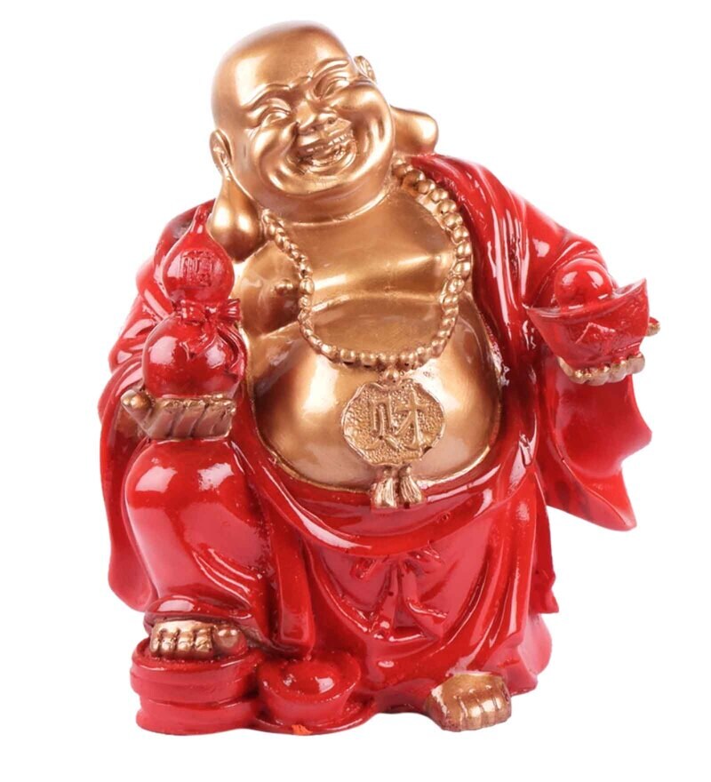 Buy Polyresin Premium Fengshui Laughing Buddha Figurine By White Ink Decor Online - Feng Shui ...