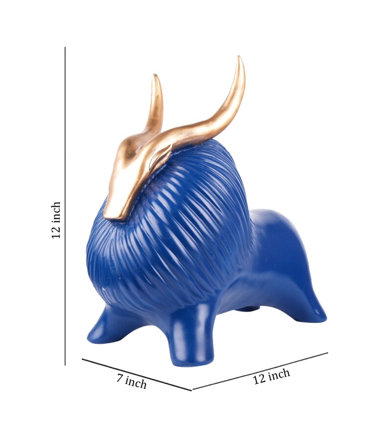 Buy Polyresin Premium Yak Figurine By White Ink Decor Online - Animal ...
