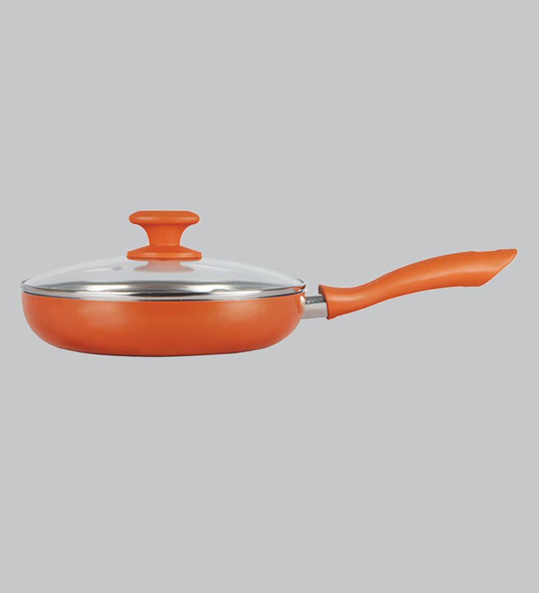 Buy Prestige Ceramic Orange Fry Pan with Lid,200mm Online - Frying ...