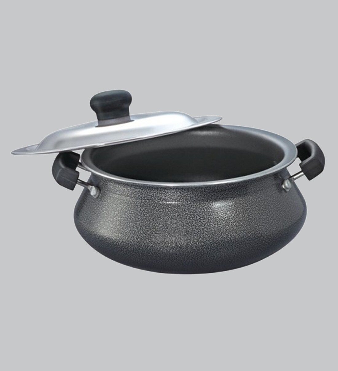 Buy Prestige Omega Slt Plus Black Cooking Pot with Lid, 200MM Online ...