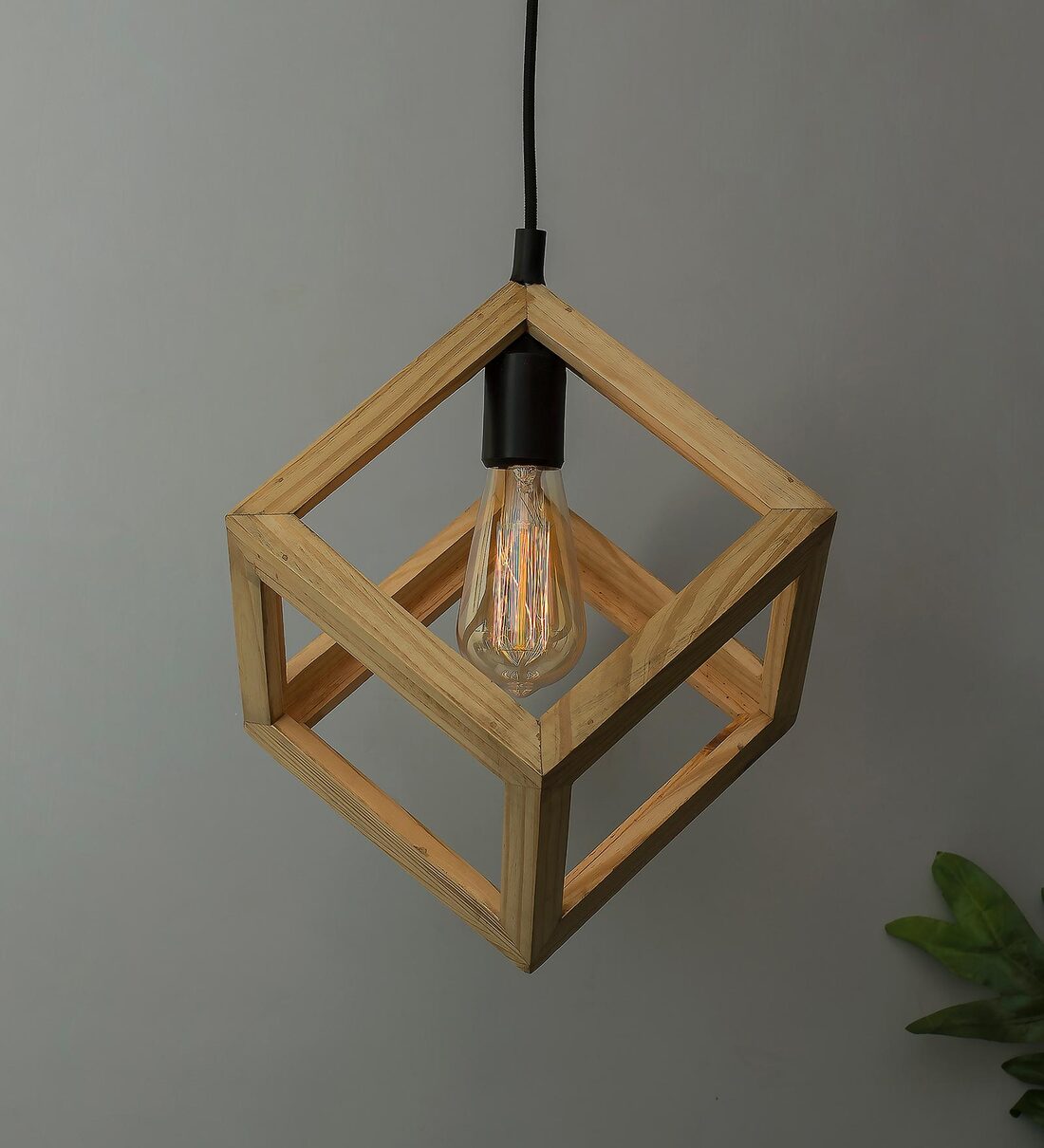 Buy Presto Beige Wood Hanging Light at 54% OFF by Homesake | Pepperfry