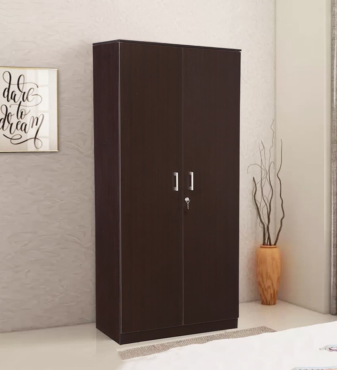 Buy Prime 2 Door Wardrobe in Wenge Finish Online - 2 Door Wardrobes ...