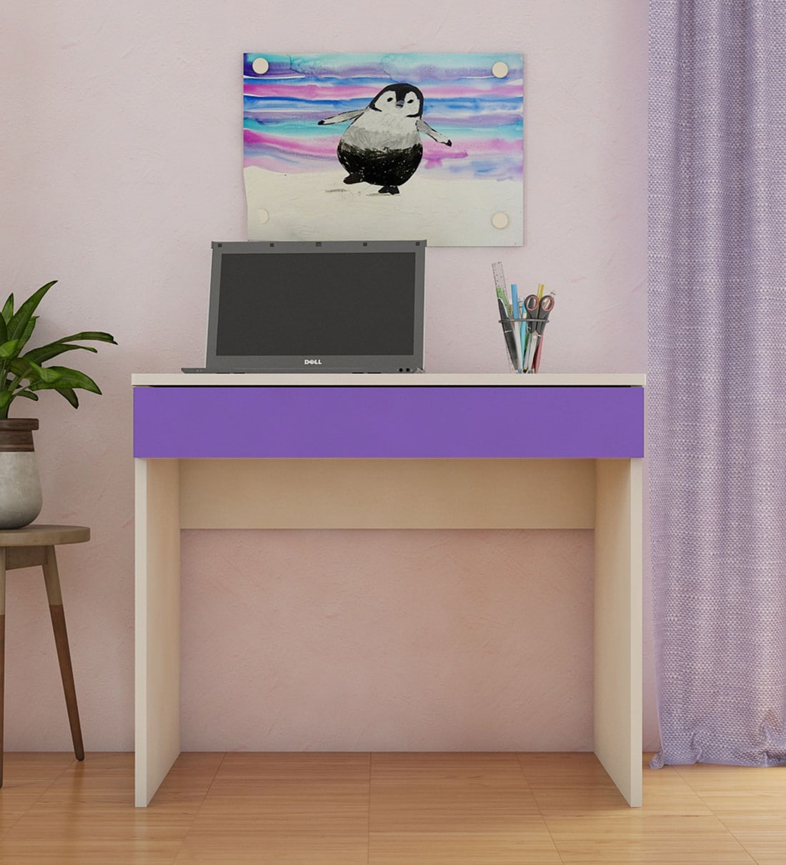 Buy Primera Kids Study Table in Purple Colour Online - Kids Study ...