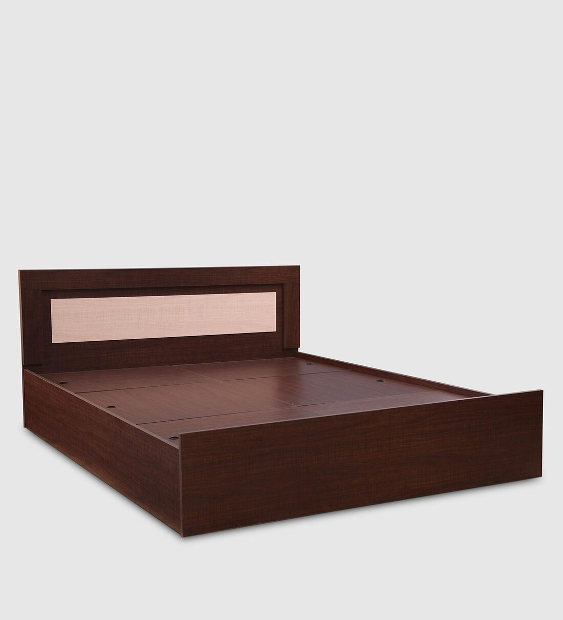 Buy Primus King Size Bed in Dark Choco Finish with Box Storage Online ...