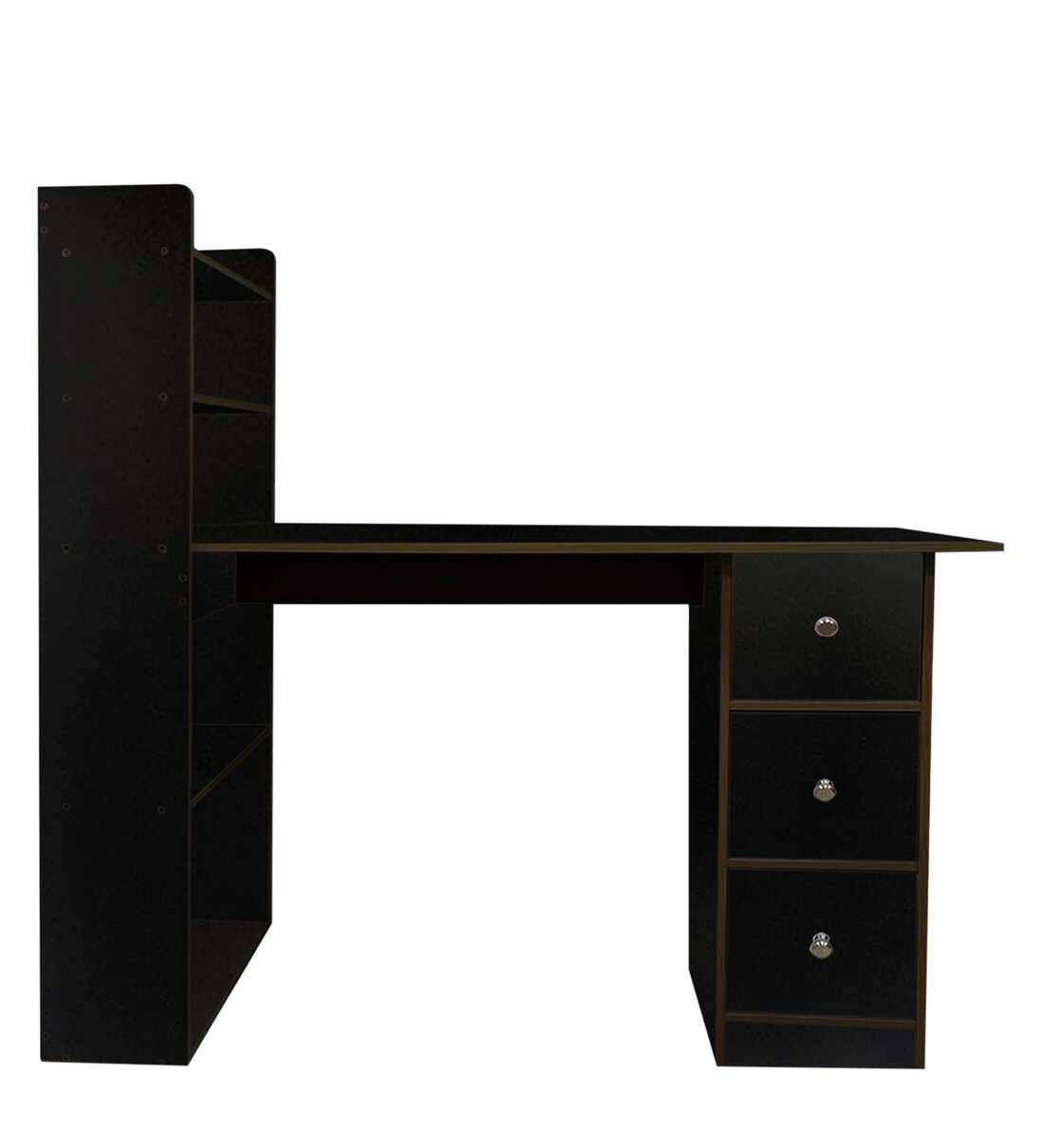 Buy Professor Writing Table in Oak Brown Finish Online - Modern Writing ...