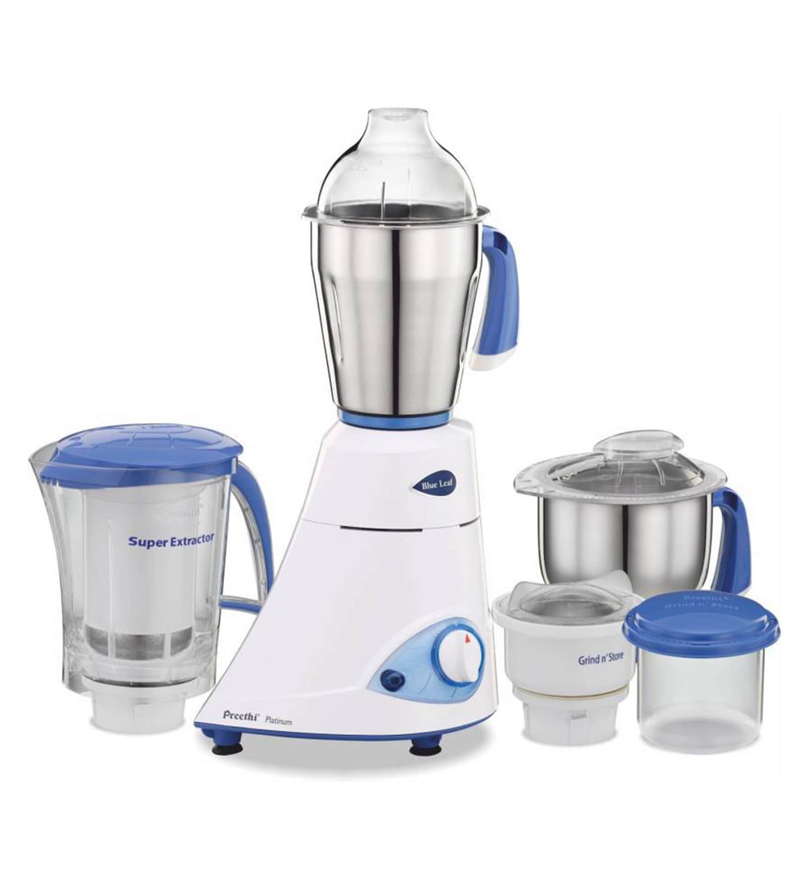 Buy Preethi 4 Jars 750W White Juicer Mixer Grinder (Model No: MG 139 ...