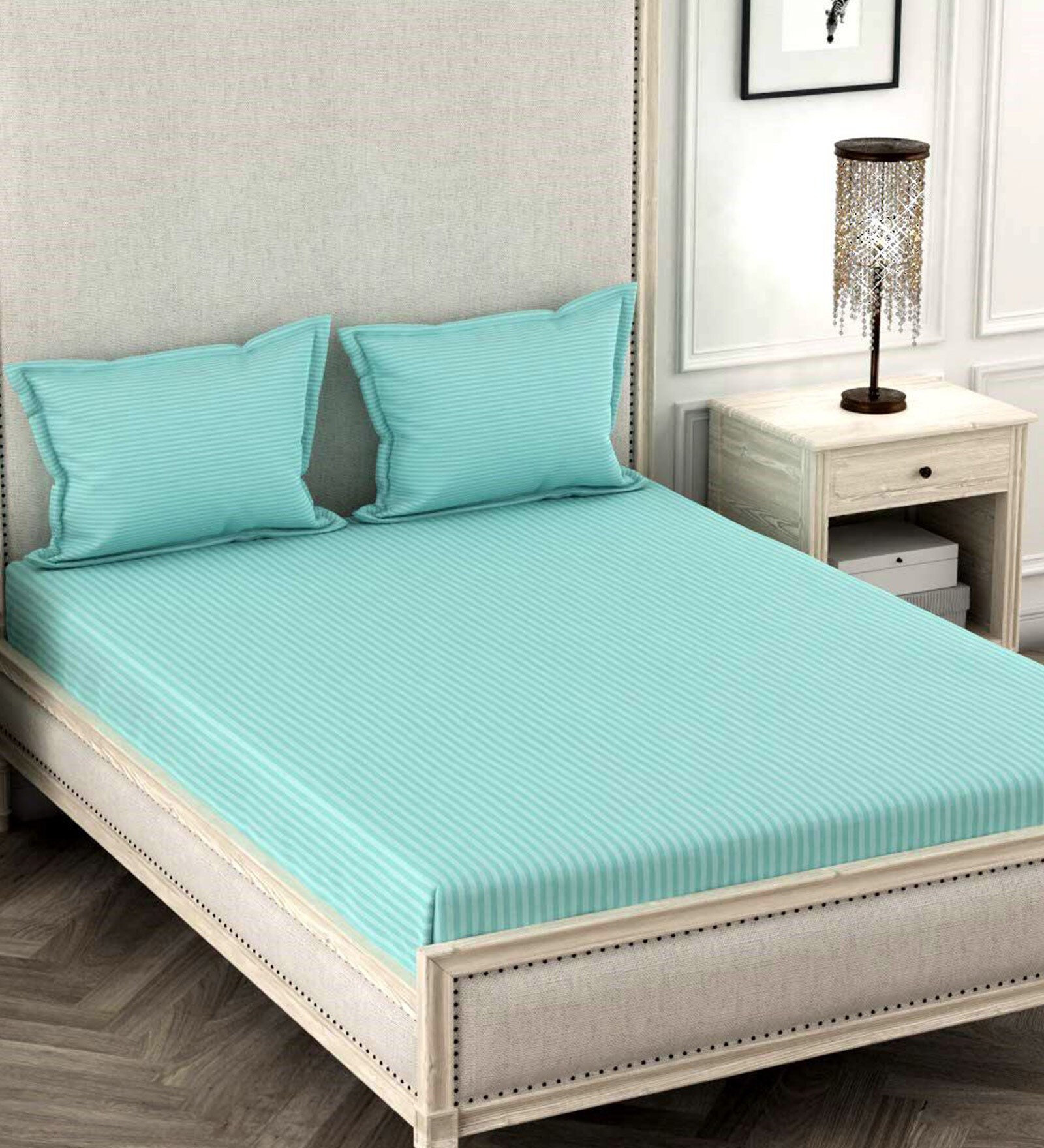 Buy Premium Cotton 210TC King Size Bedsheet With 2 Pillow Covers at 33% ...