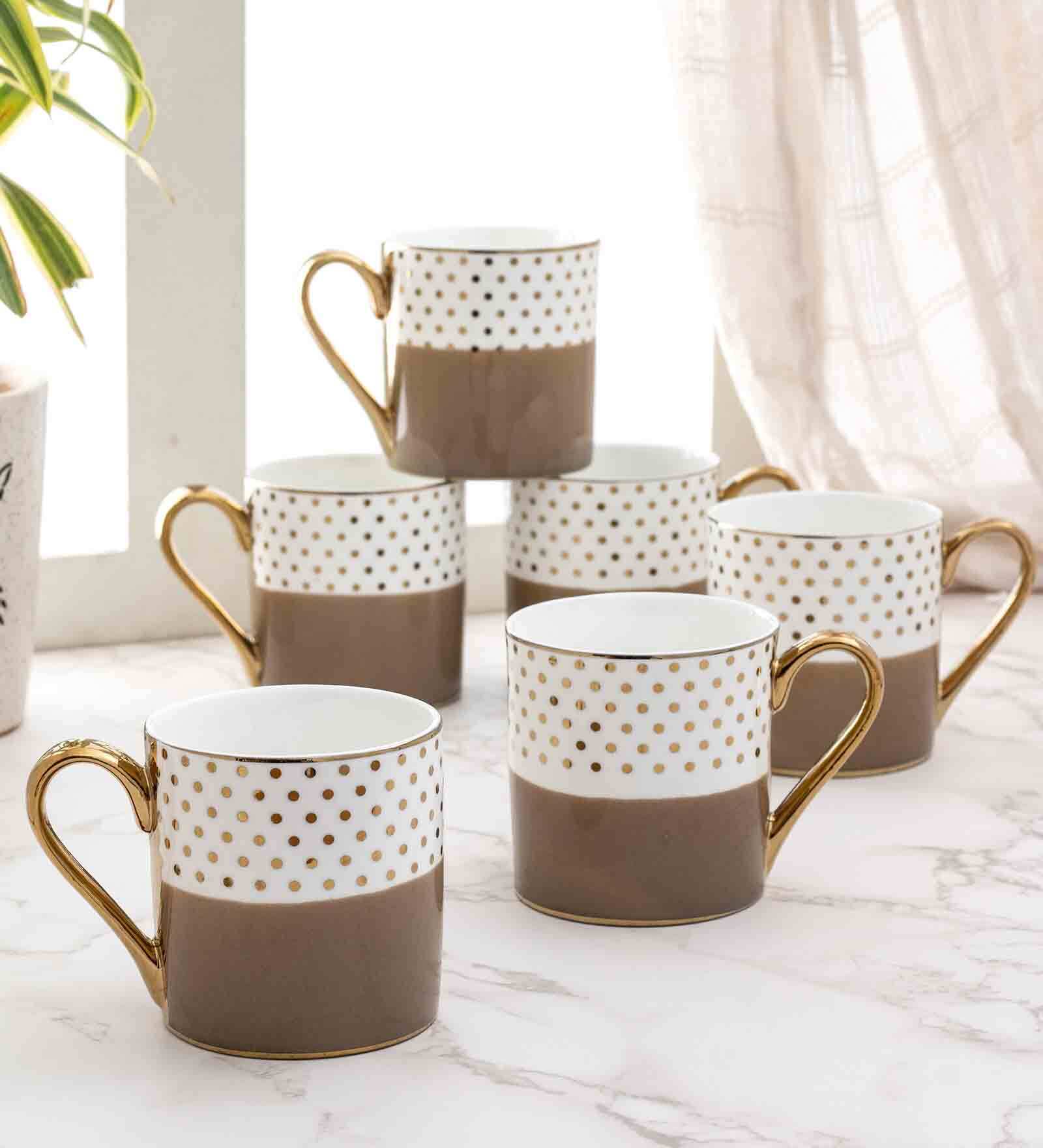 Buy Quentin 180ml Multicolour (Set of 6) Ceramic Coffee Mug at 18% OFF ...