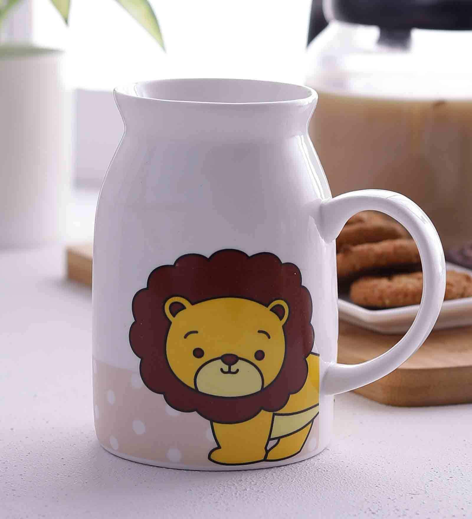 Buy Premium 320ml White & Yellow Ceramic (Set of 2) Coffee Mug at 22% OFF by Clay Craft | Pepperfry