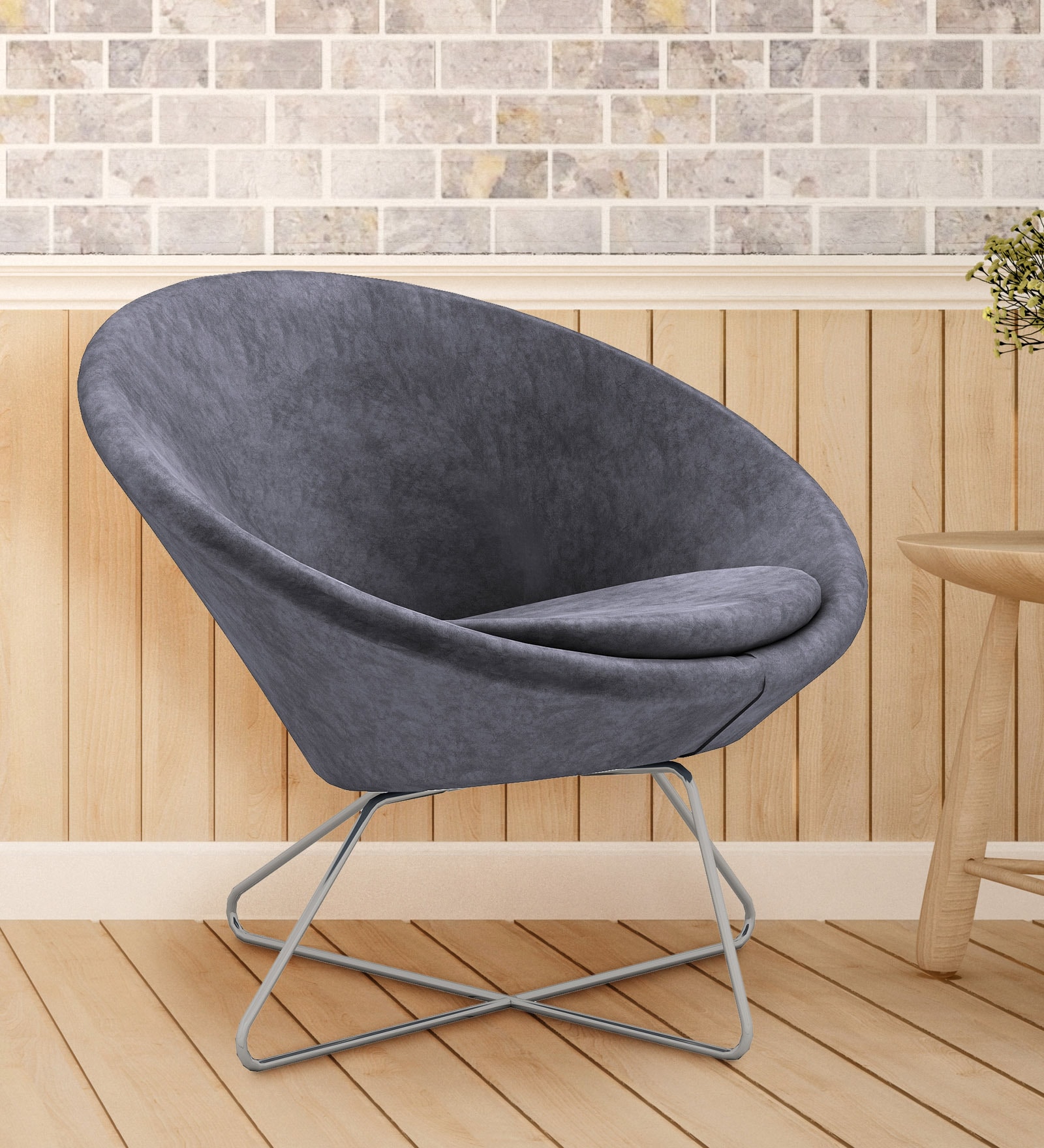Buy Konic Fabric Lounge Chair in Grey Colour at 52% OFF by Workspace by ...