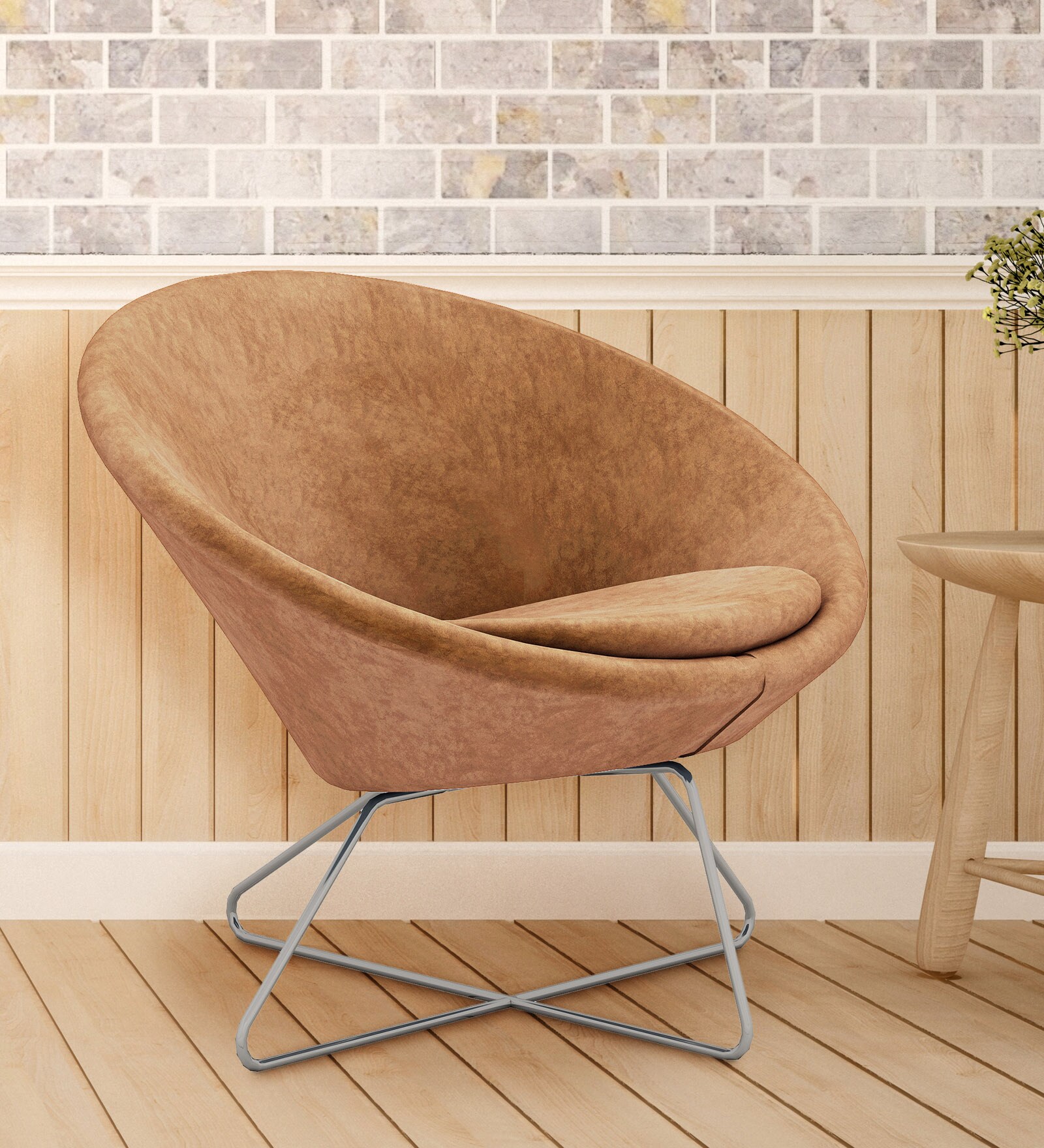 Buy Konic Tub Lounge Chair in Mud Brown Colour at 48% OFF by Workspace ...