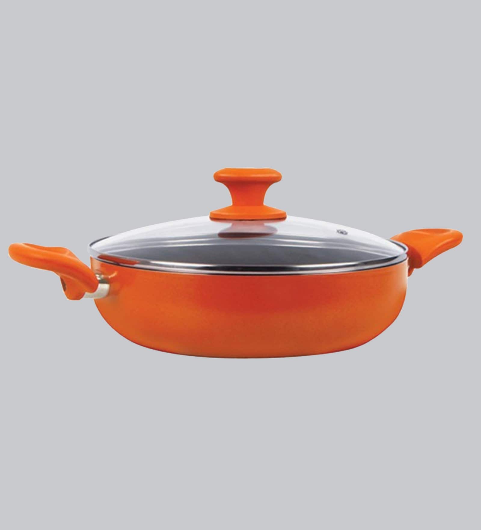 Buy 1.8 Ltr Aluminium Induction Base Curry Pot with Glass Lid By ...