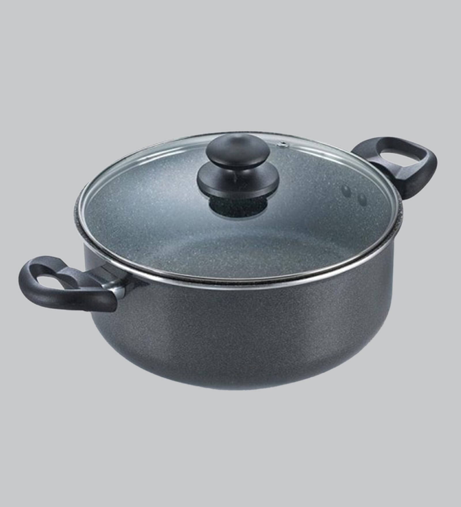 Buy Prestige Dlx Granite Black Cooking Pot with Lid,260mm Online ...