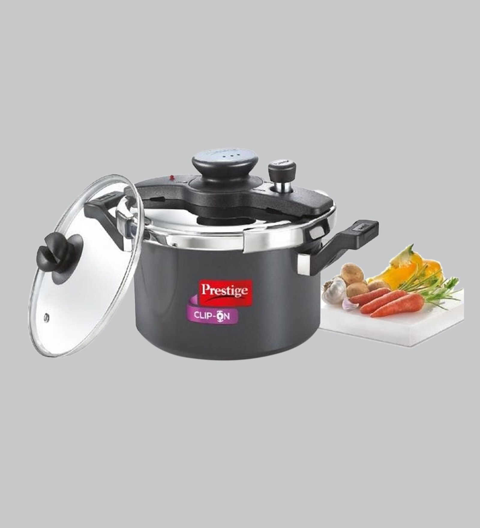 Buy Duo Hard Anodized Clip-On Aluminium Cooker 5 Ltr at 15% OFF by ...