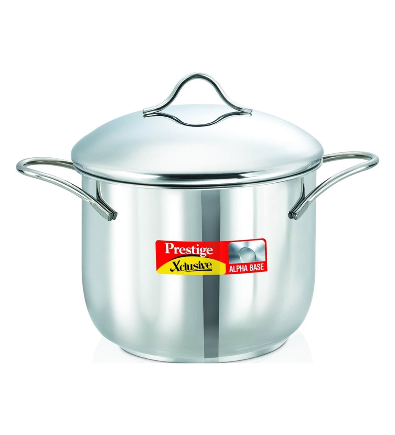 Buy Exclusive Stainless Steel Deep Pot with Lid by Prestige- 1.5 Ltr ...