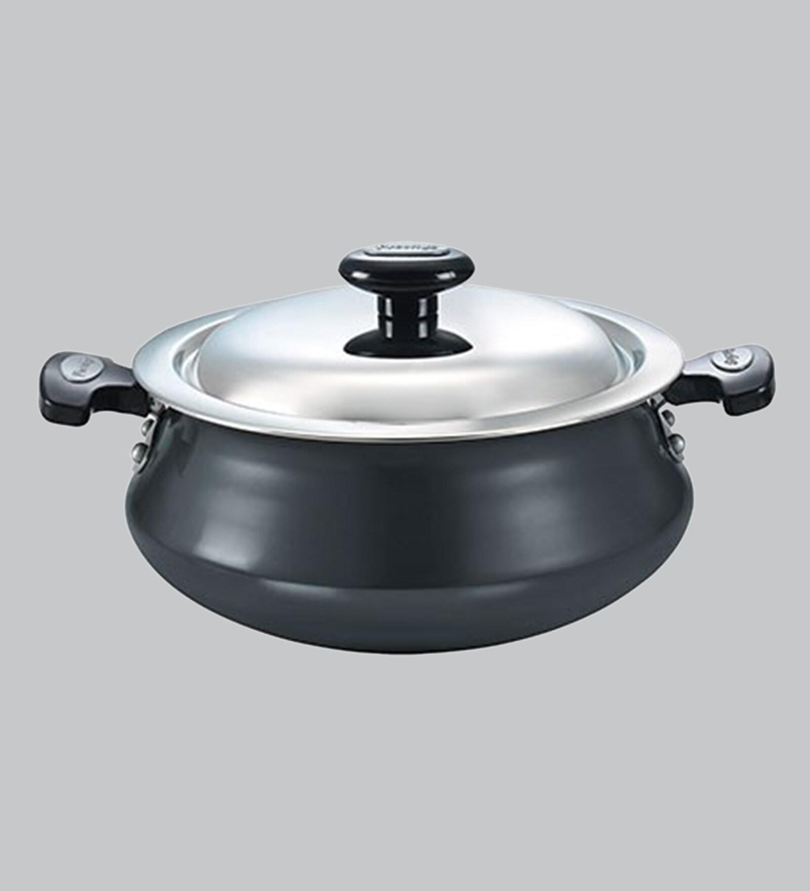 Buy Prestige Hard Anodised Black Cooking Pot with Lid,200mm Online ...