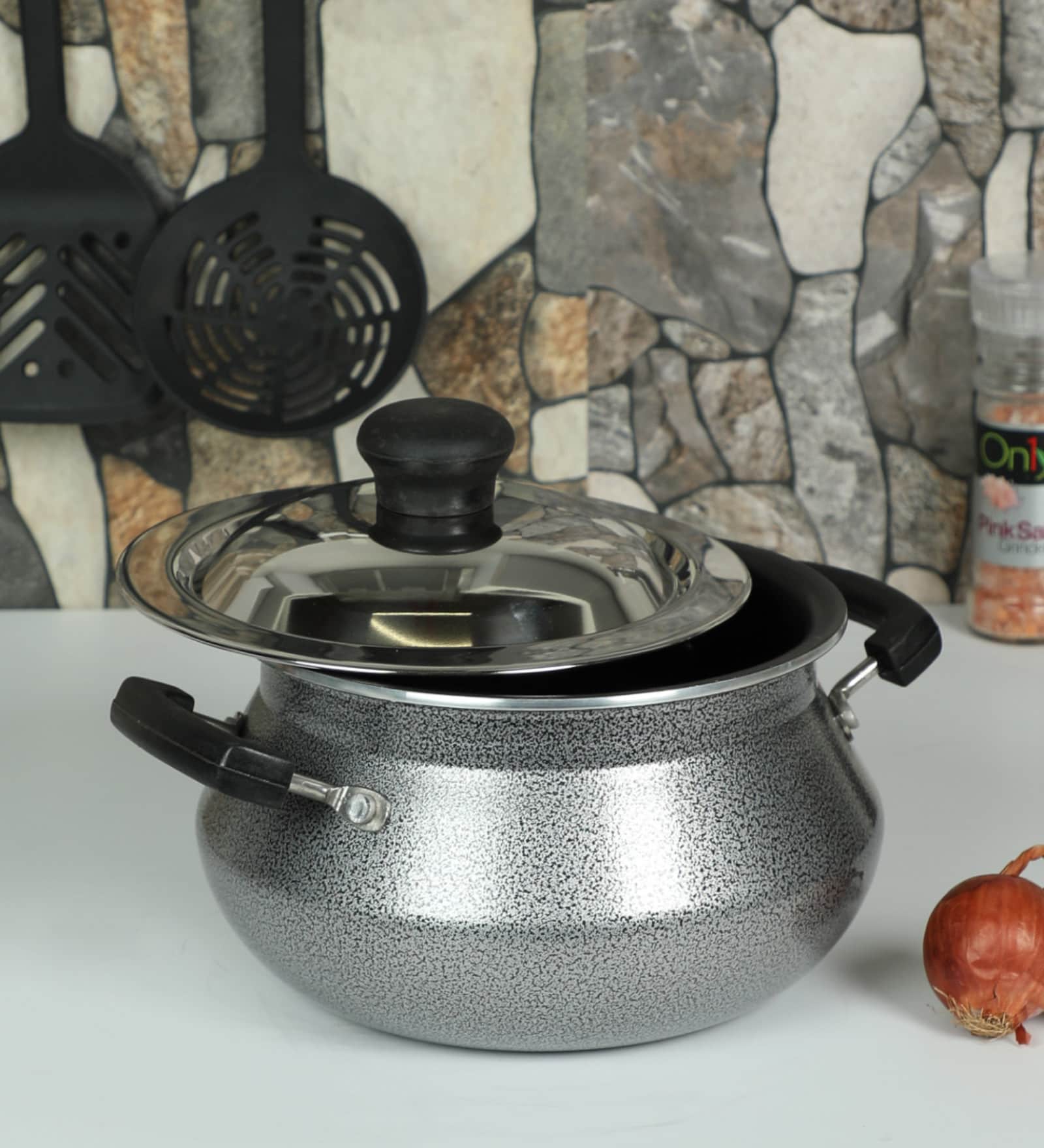 Buy 2.5 Ltr Aluminium Non-Stick Cooking Pot With Lid By Prestige at 1% ...