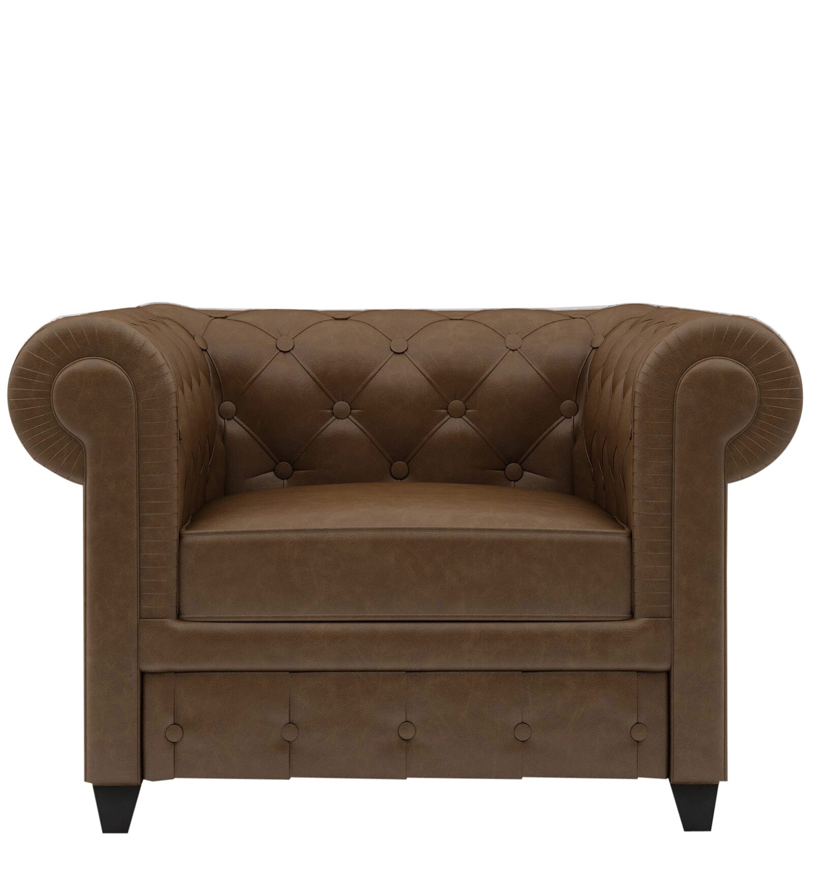 Buy Princeton One Seater Sofa in Chester Tobacco Colour by ARRA Online ...