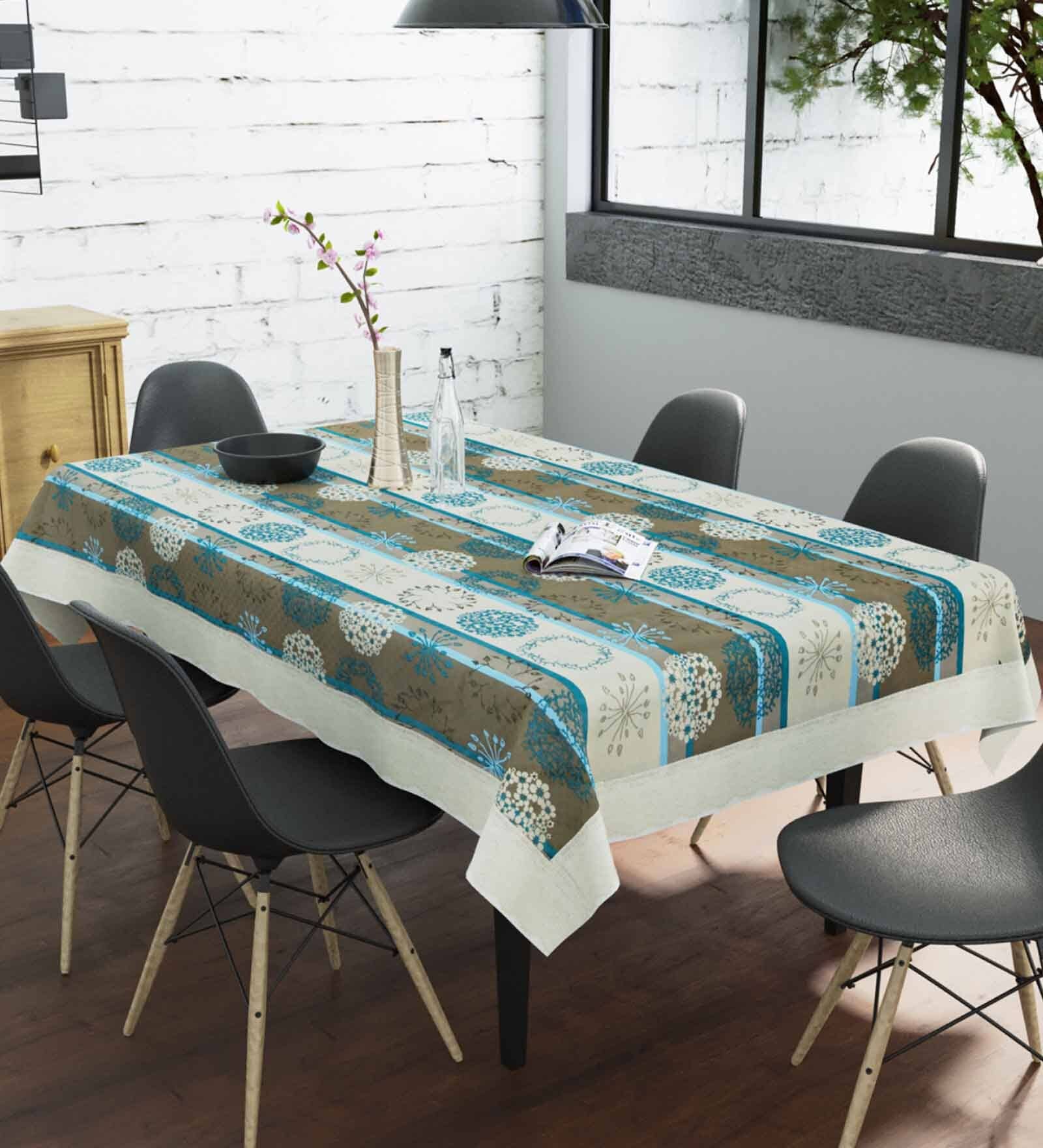 Buy Printed Grey PVC 90 X 60 Inch Table Cloth by Clasiko at 62% OFF by ...