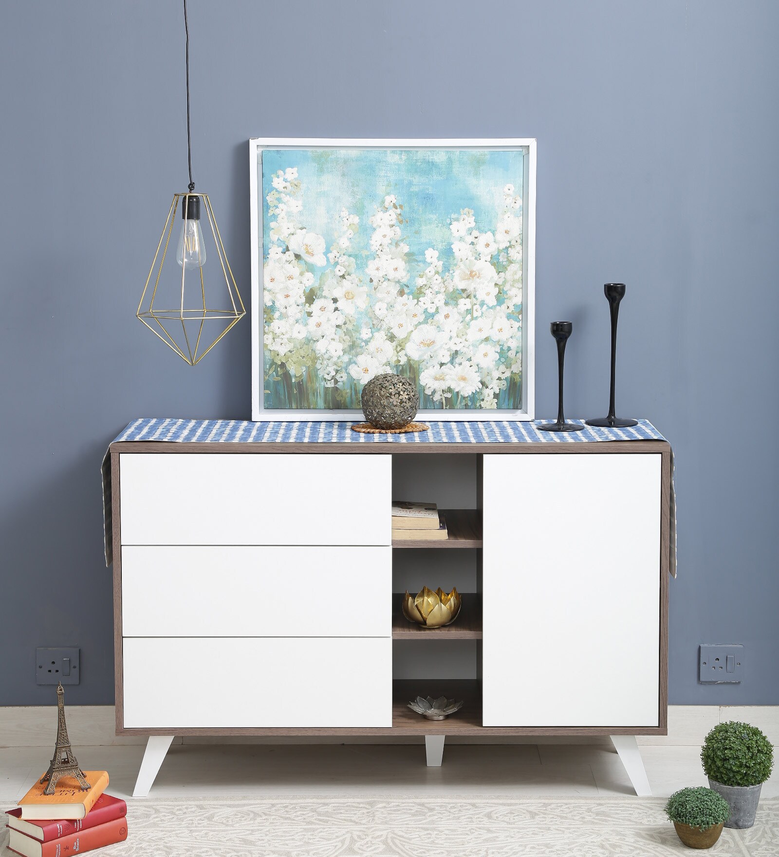Buy Prism Storage Cabinet with 3 Drawers in Walnut Finish at 14% OFF by ...