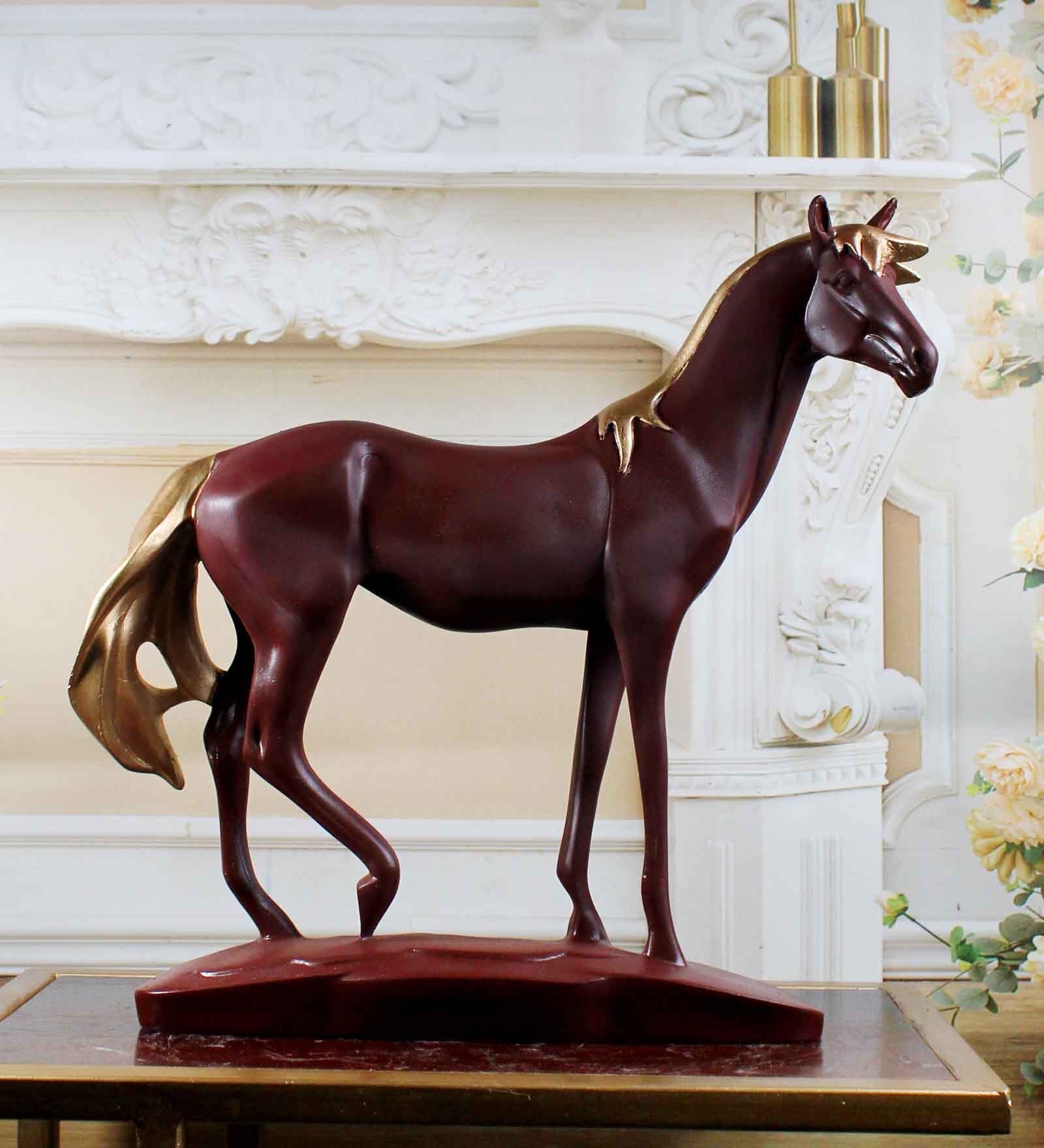 Buy Prosperity Horse Brown Polyresin Figurine at 57% OFF by The White ...