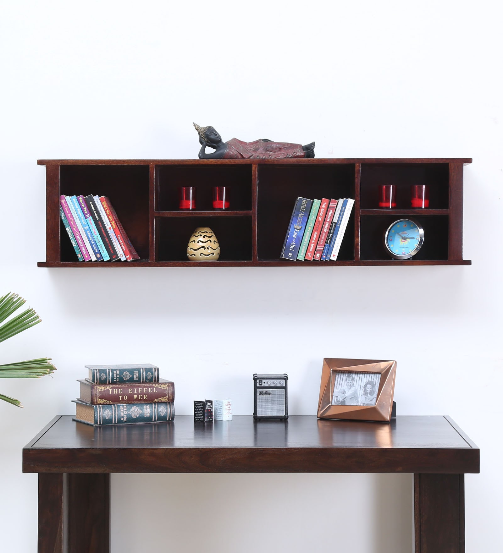 Buy Provincial Teak Sheesham Wood Wall Shelf at 42% OFF by Mywood ...
